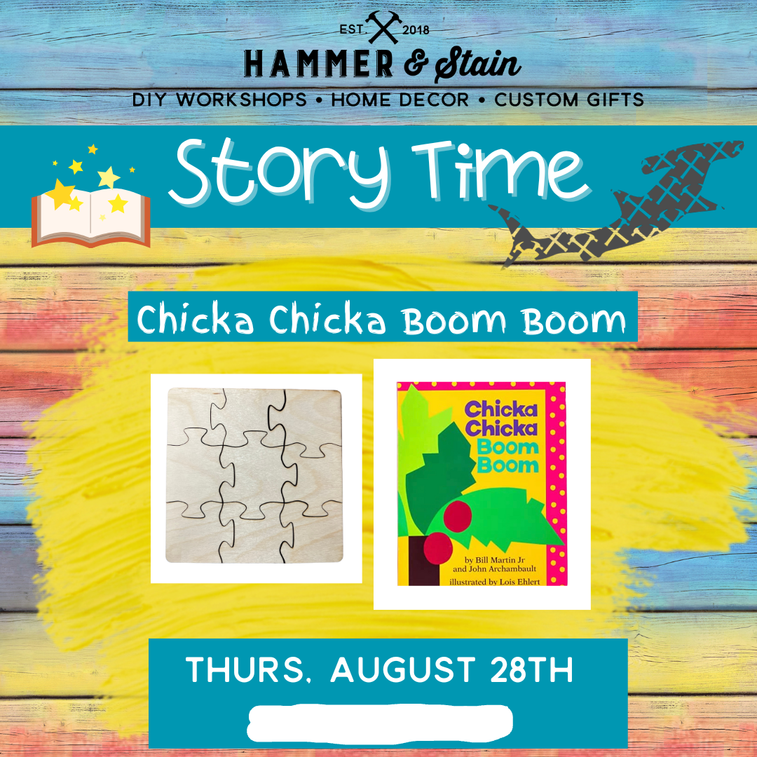 08/28/25 1:00pm-1:45pm Story Time: Chicka Chicka Boom Boom – Hammer ...