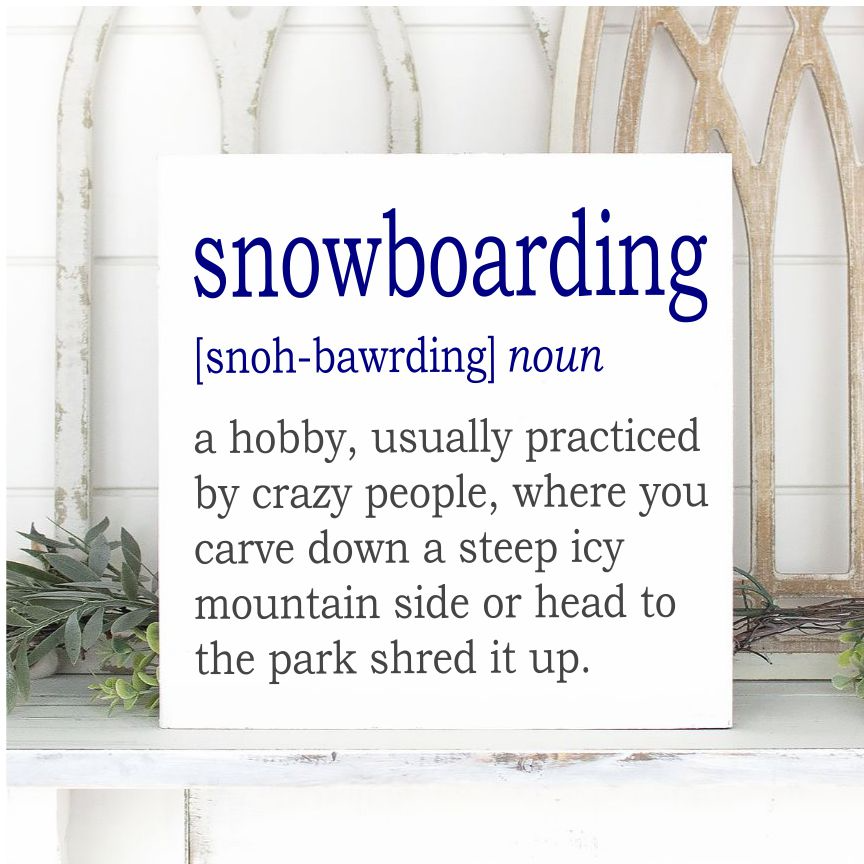 Snowboarding Definition Square | Hammer & Stain Long Island