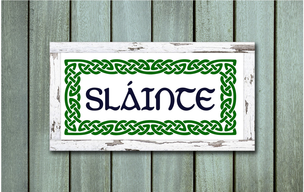 Slainte Framed Sign – Hammer & Stain Long Island